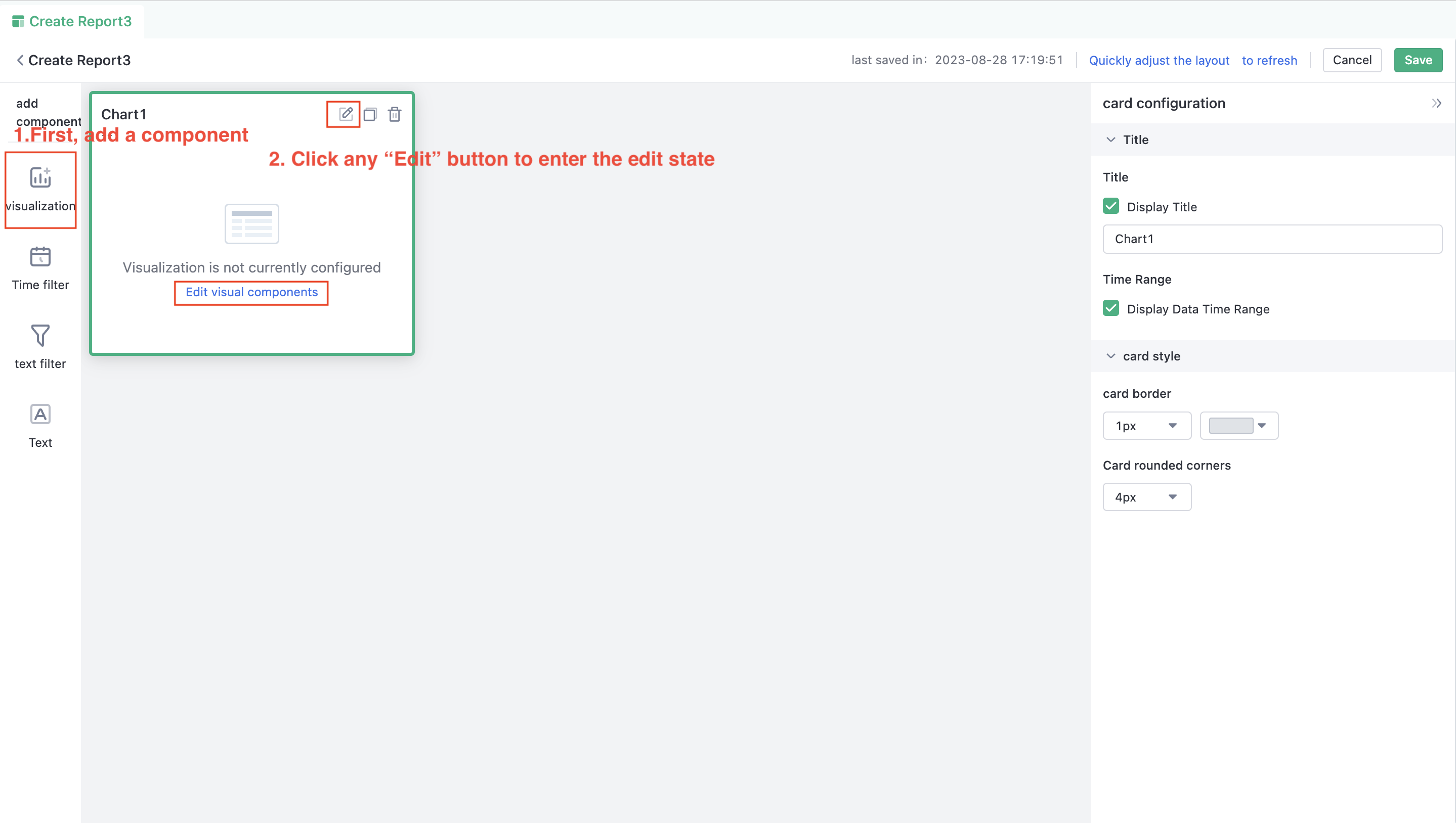 Create the first component-Help Center - Sensors Analytic